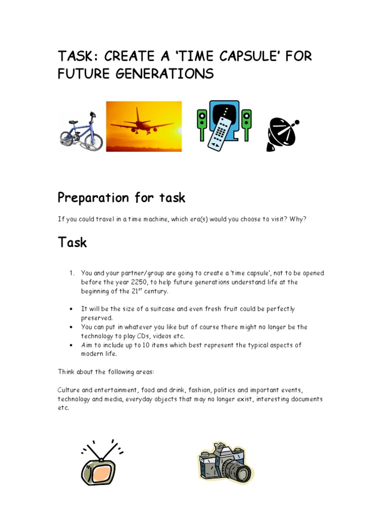 Time Capsule Ideas for 2250 | PDF | Art