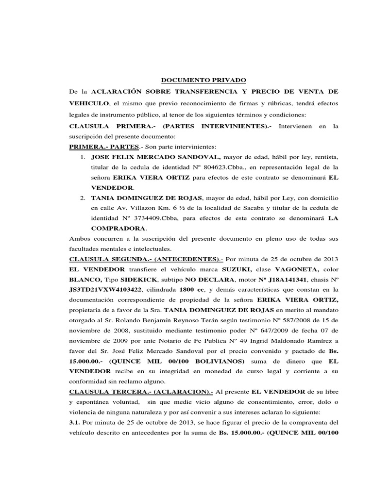 Documento Privado