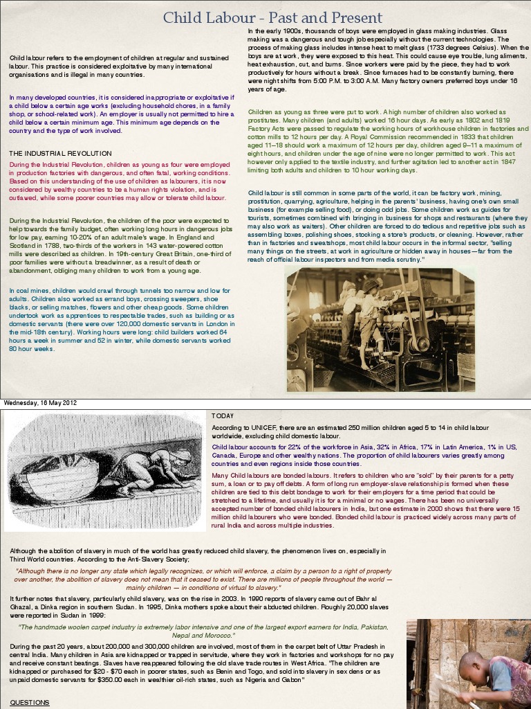 Child Labour PDF | PDF | Child Labour | Unfree Labour