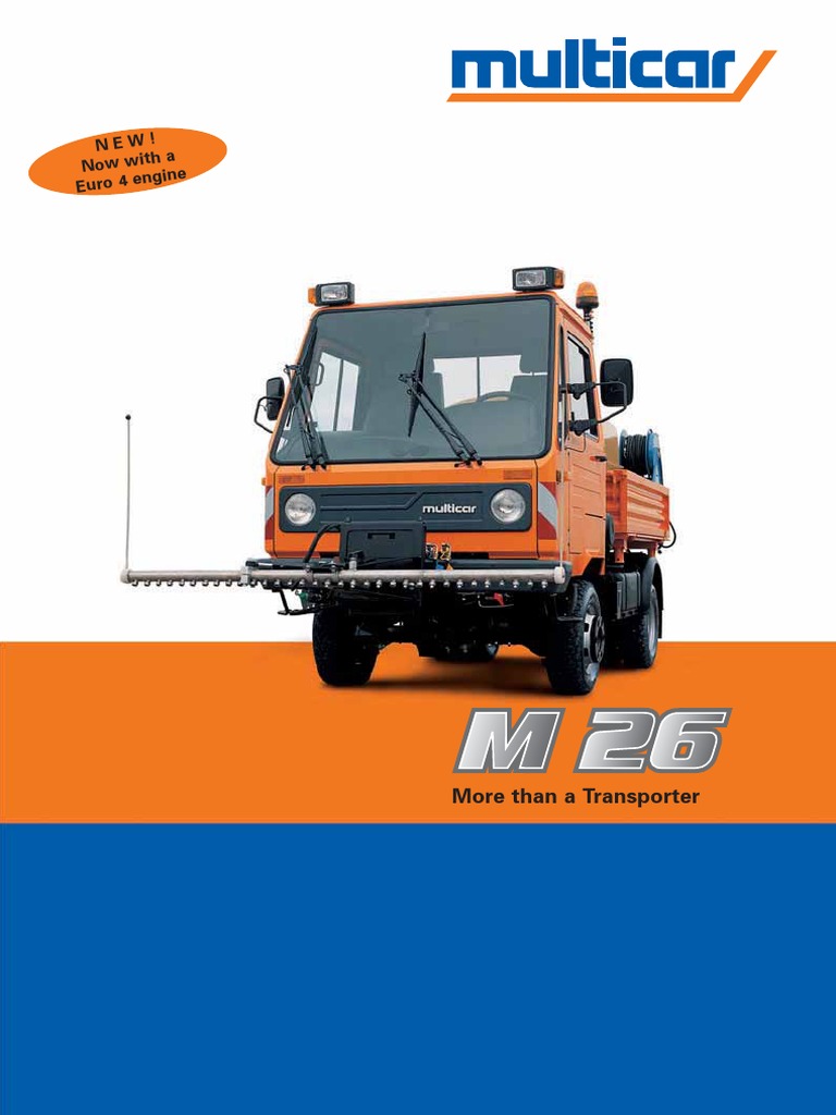 Multicar M26 | PDF | Four Wheel Drive | Transmission (Mechanics)