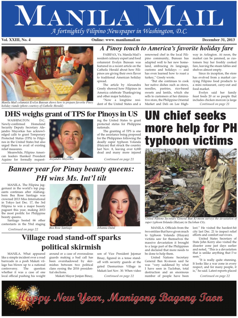Manila Mail - Dec. 31, 2013 | PDF | Law