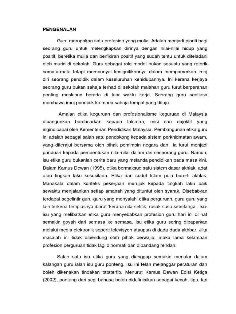 EDU 3108 Guru Ponteng Sekolah | PDF