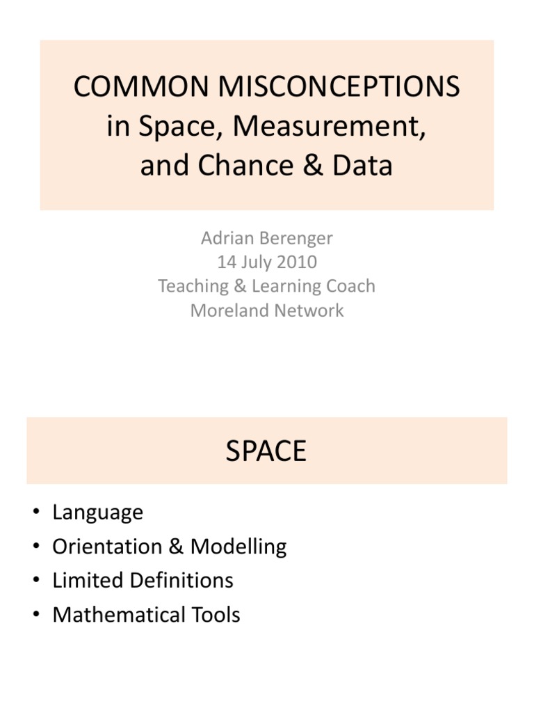 Common Misconceptions | PDF | Shape | Geometry