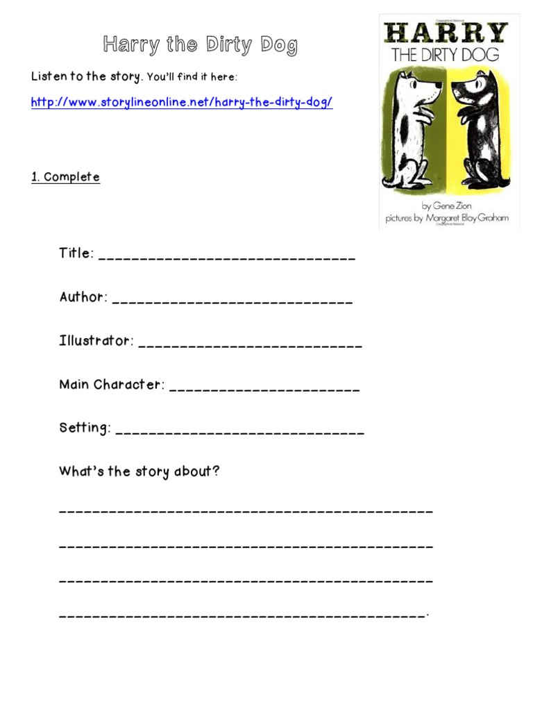 Harry the Dirty Dog Activity Worksheet | PDF | Games & Activities