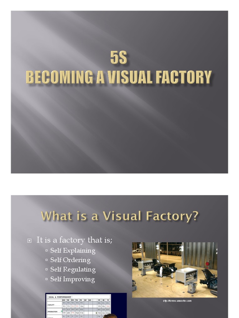 5S - Becoming A Visual Factory | Download Free PDF | Lean Manufacturing ...