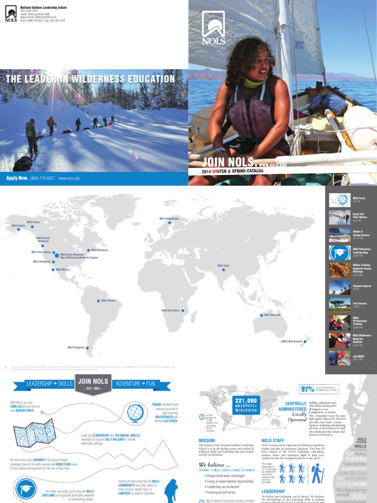 2014 NOLS Course Catalog Winter/Spring | PDF | Teaching And Learning ...