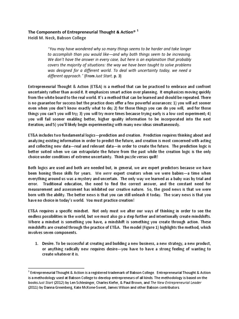 2 Components of ETA | PDF | Prediction | Risk