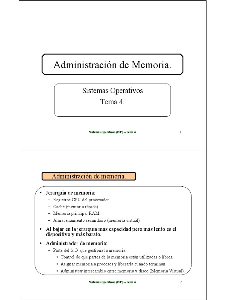 Particiones Fijas y Variables 2 | PDF | Memoria del ordenador | Sistema ...