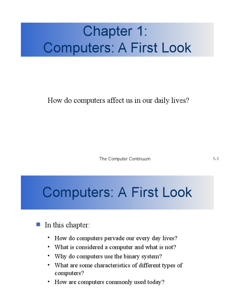 Understanding Computers and Their Impact | PDF | Computers