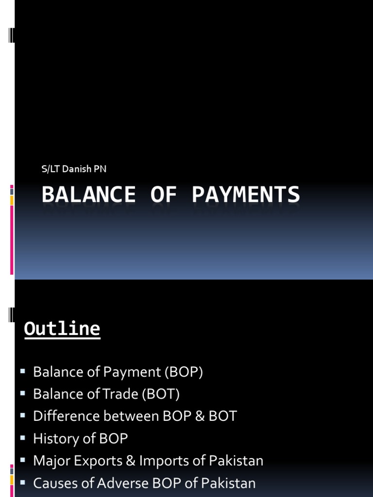 Balance of Payment of Pakistan | PDF | Current Account | Balance Of ...