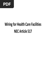 NFPA70 Artical 517 | PDF | Electrical Wiring | Electricity