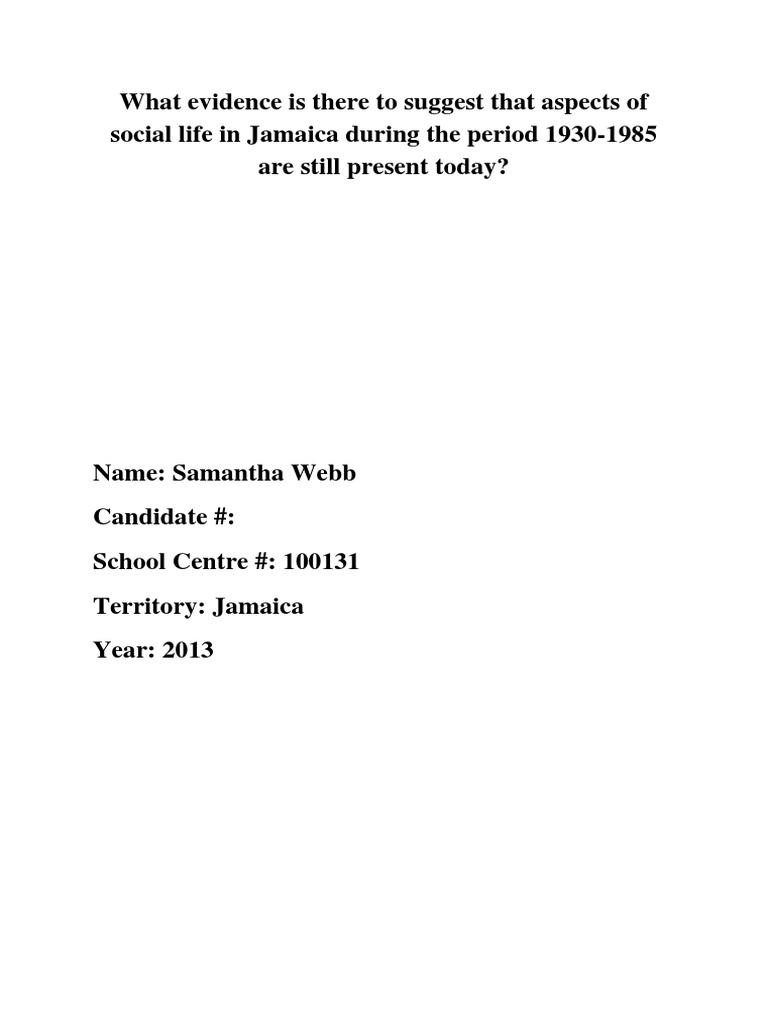 History Sba | PDF | Jamaica | Dances