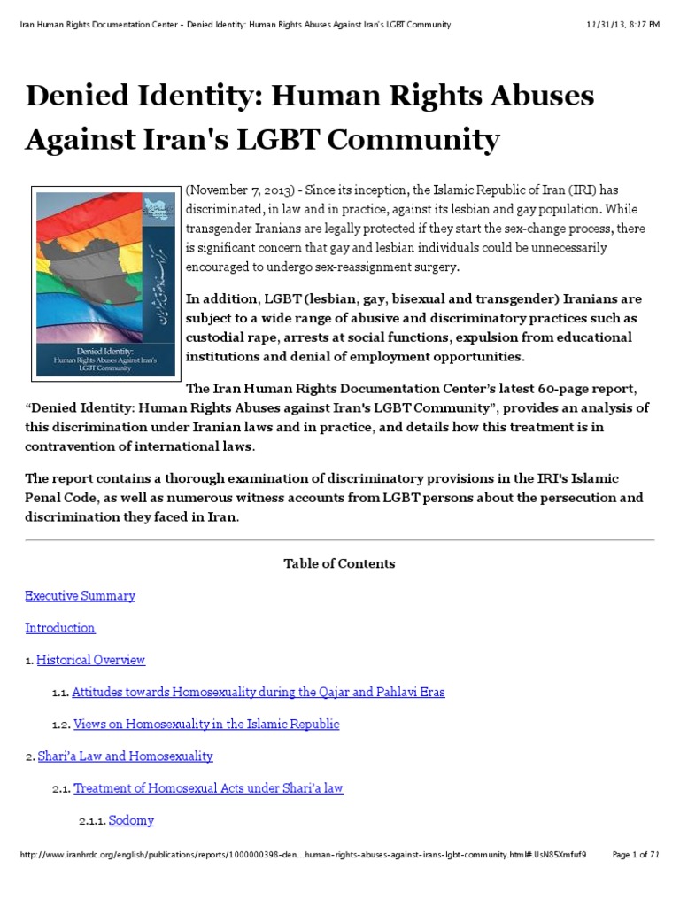 Iran Human Rights Documentation Center - Denied Identity: Human Rights ...
