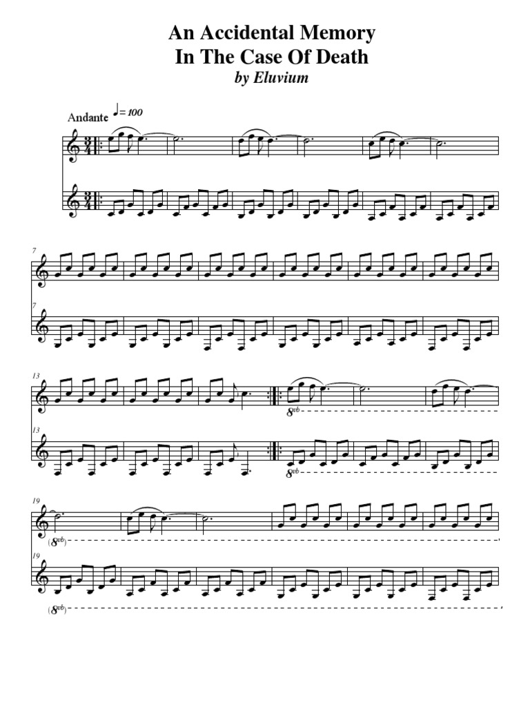 Eluvium - An Accidental Memory in The Case of Death | PDF