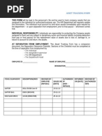 Company Asset Receipt Form | PDF