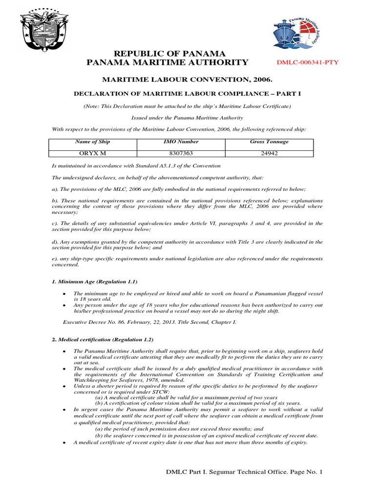 DMLC Part I | PDF | Sailor | Ships