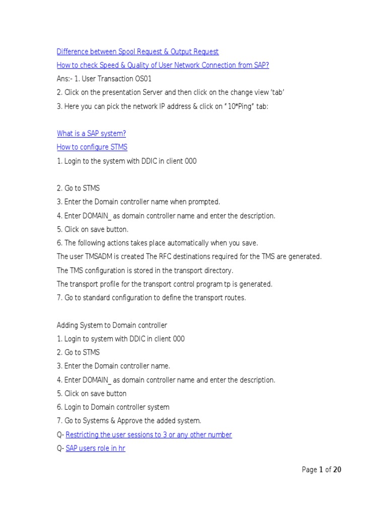Difference Between Spool Request And Output Request Pdf Databases Computing