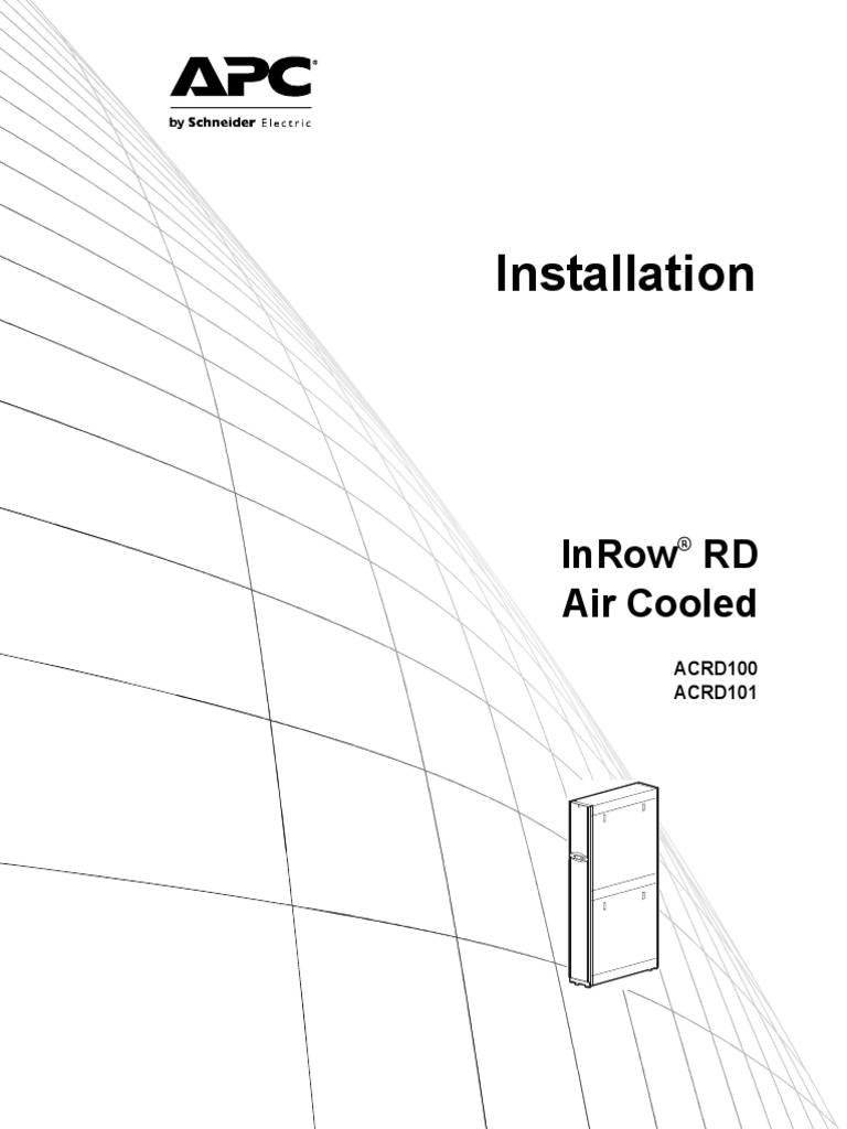 APC InRowRD Installation | PDF | Heat Exchanger | Electrical Wiring