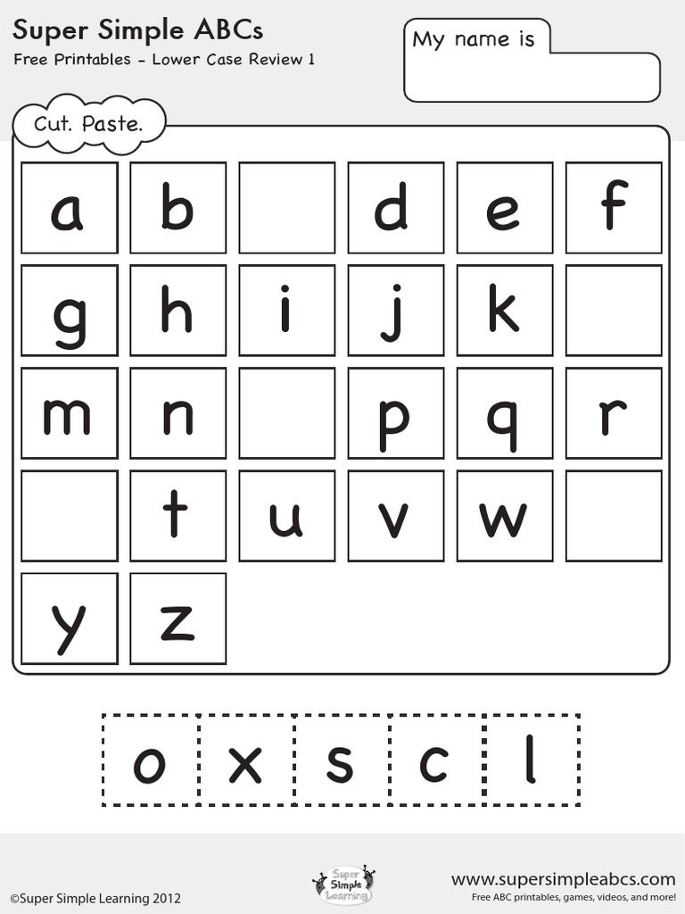 Abcs Lower Cut and Paste Review | PDF