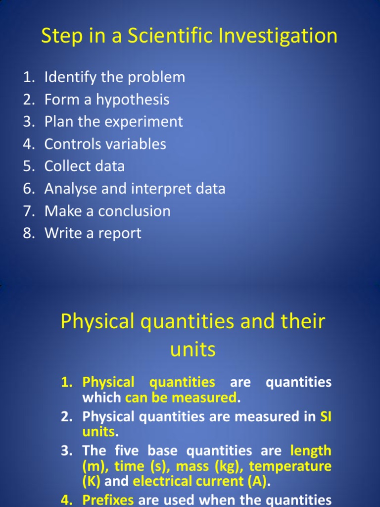 Chapter 1 Science Form 1 | PDF
