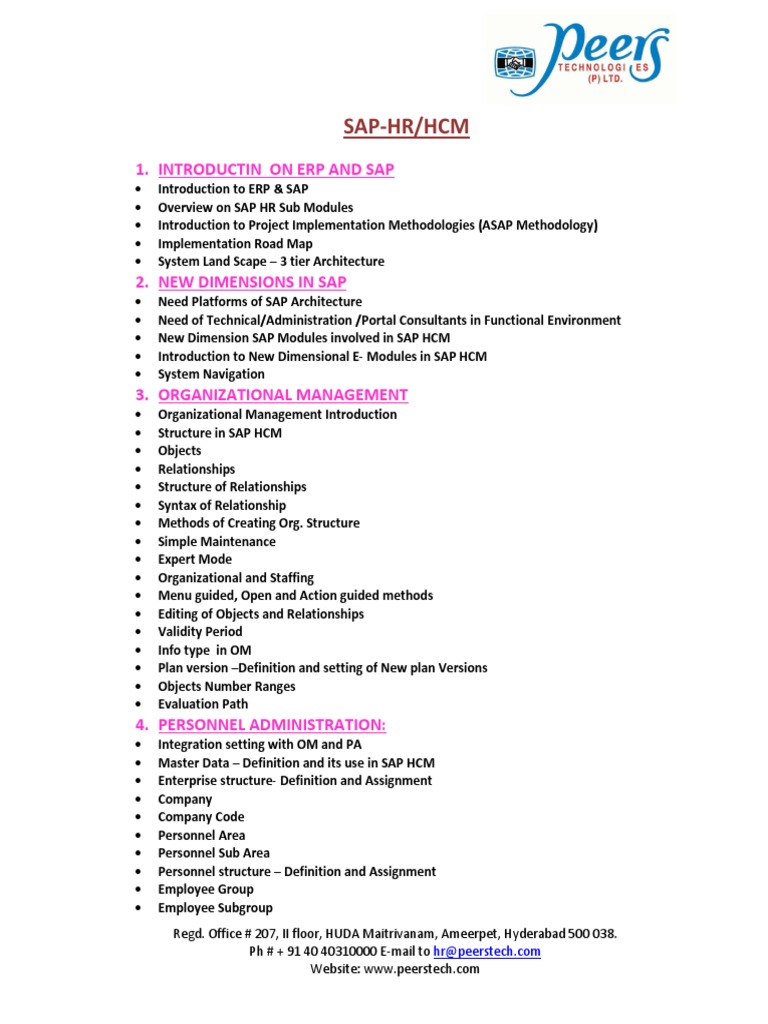 A Comprehensive Guide to SAP HCM Modules, Configuration, and ...