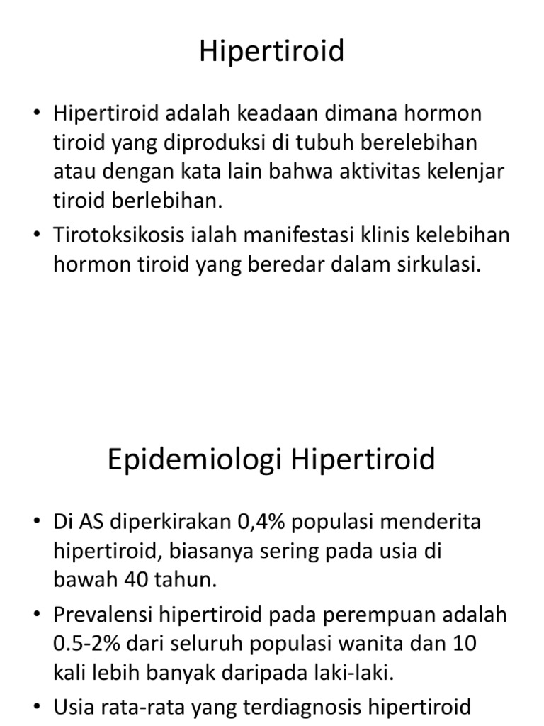 Hipertiroid | PDF | Kesehatan Holistik