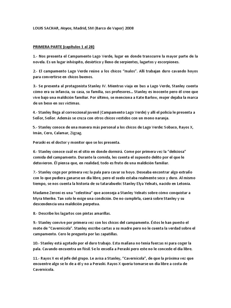 Louis Sachar Hoyos | PDF | Agitación | Ocio