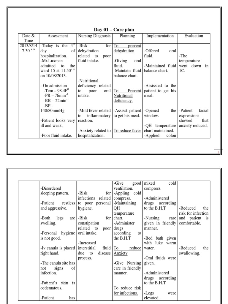 Care Plannursing Care Plan | PDF | Hygiene | Patient
