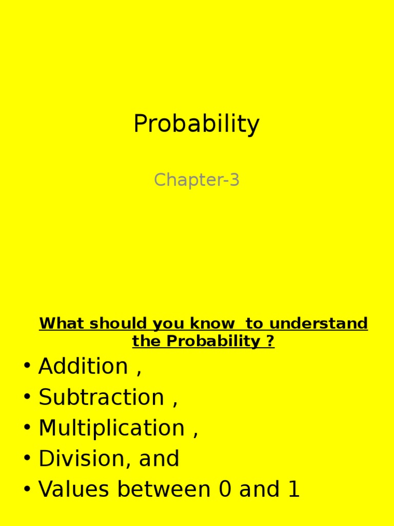 Probability Explained With Animation | PDF | Probability | Odds