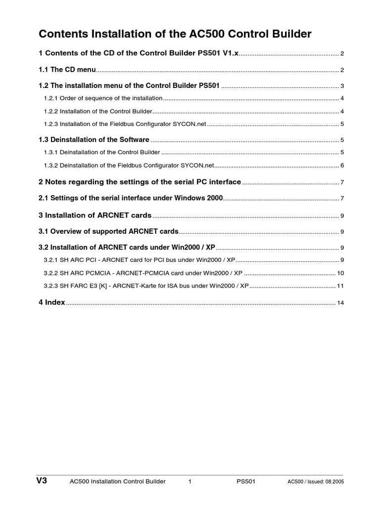 AC500 Control Builder Guide | PDF | Installation (Computer Programs ...