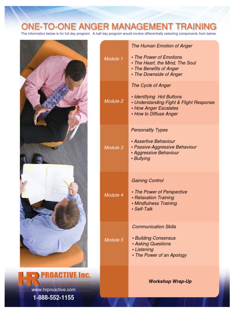 One-to-One Anger Management Training | PDF