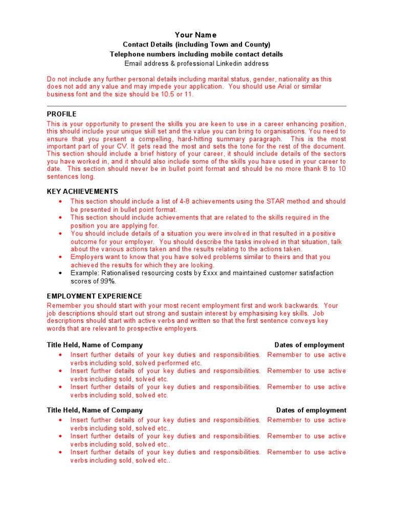 Career Climber CV Template | PDF | Business