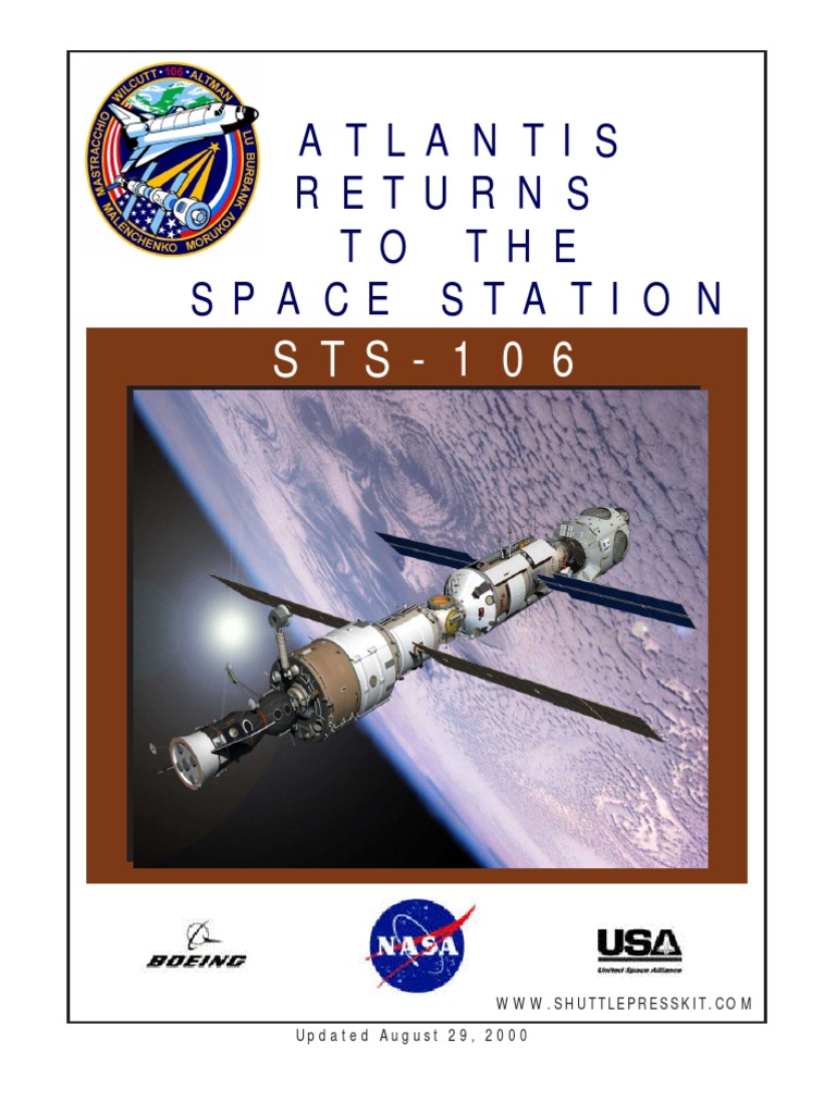 Atlantis STS-106 Mission to ISS | PDF | Aerospace Engineering ...