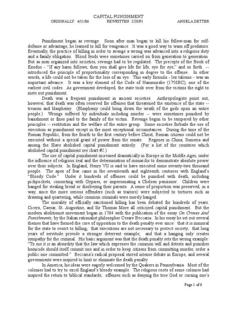 Capital Punishment | PDF | Electric Chair | Capital Punishment