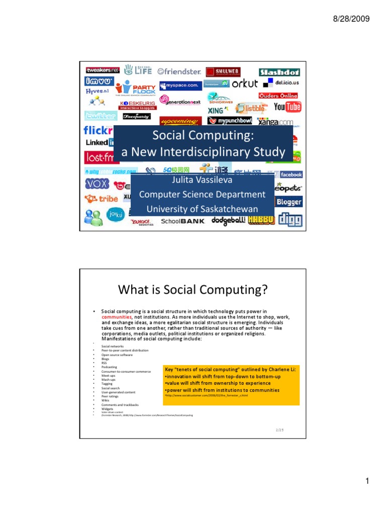 Social Computing - Intro | PDF | Computing And Information Technology