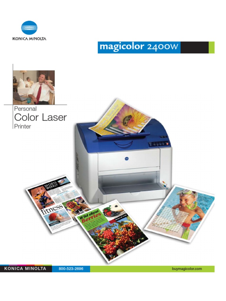 Magicolor 2400: Color Laser | PDF | Printer (Computing) | Media Technology