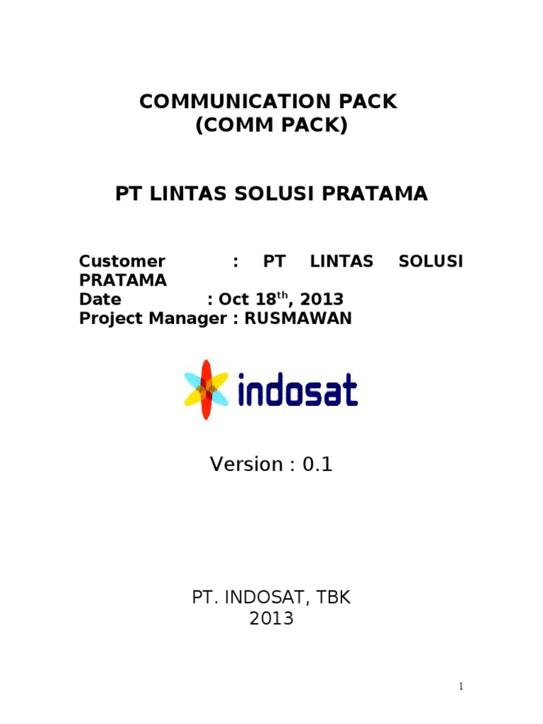 Commpack A N PT Lintas Solusi Pratama (72536) | PDF