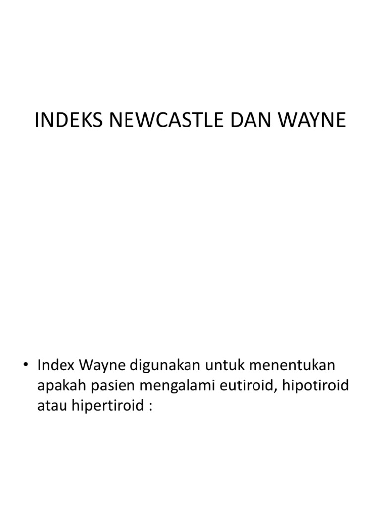 Indeks Newcastle Dan Wayne | PDF | Sains & Matematika