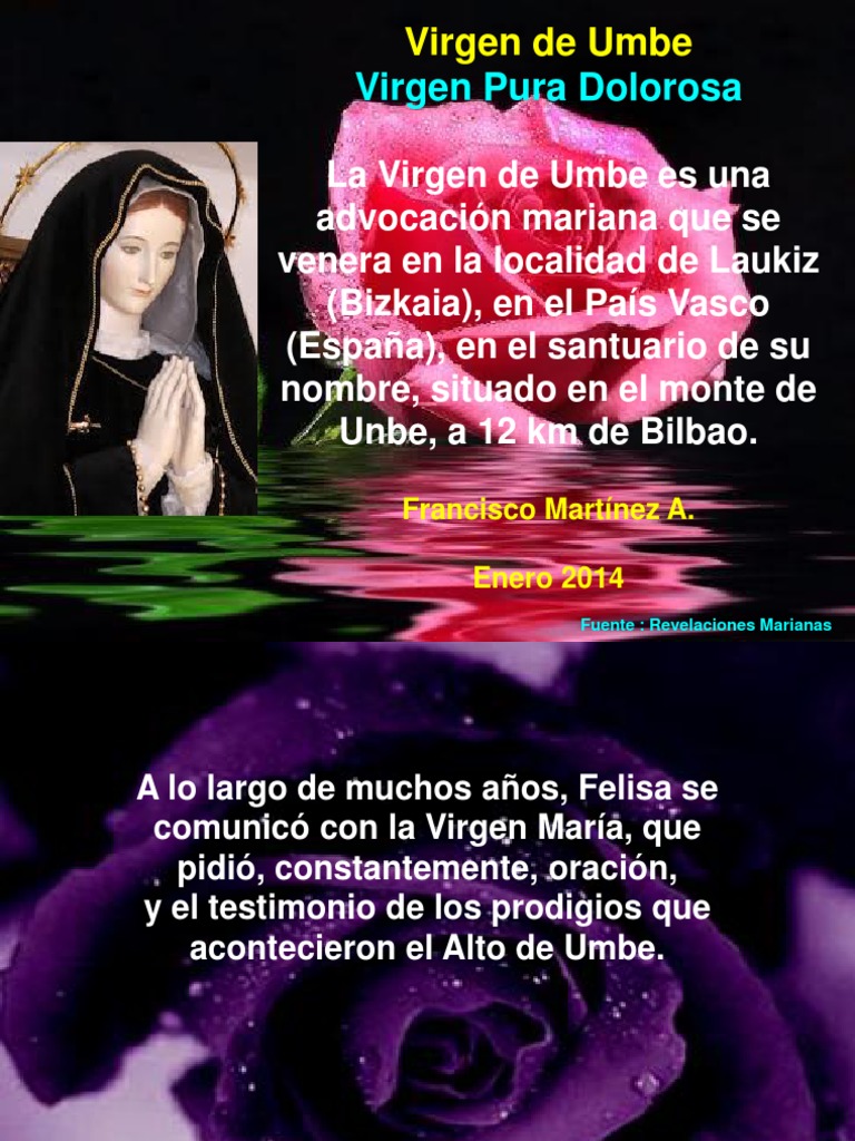 La Virgen Pura Dolorosa De Umbe Pdf María Madre De Jesús Perdón