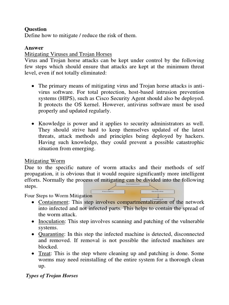 Four Steps to Effectively Mitigate Worm Attacks: Containment ...