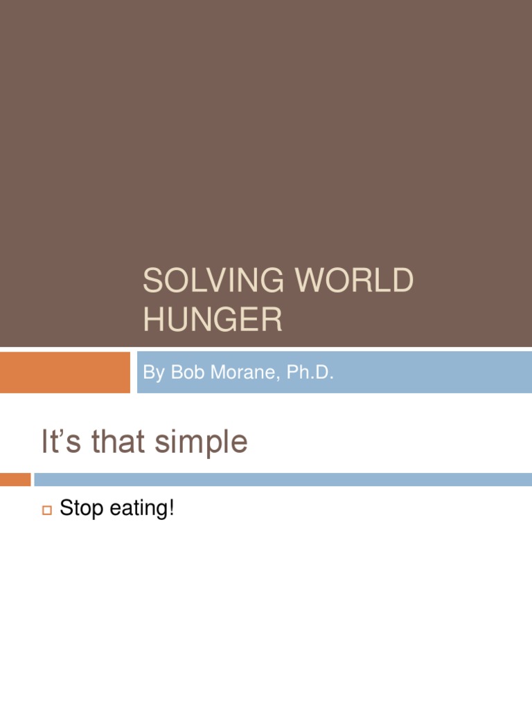 Solving World Hunger | PDF