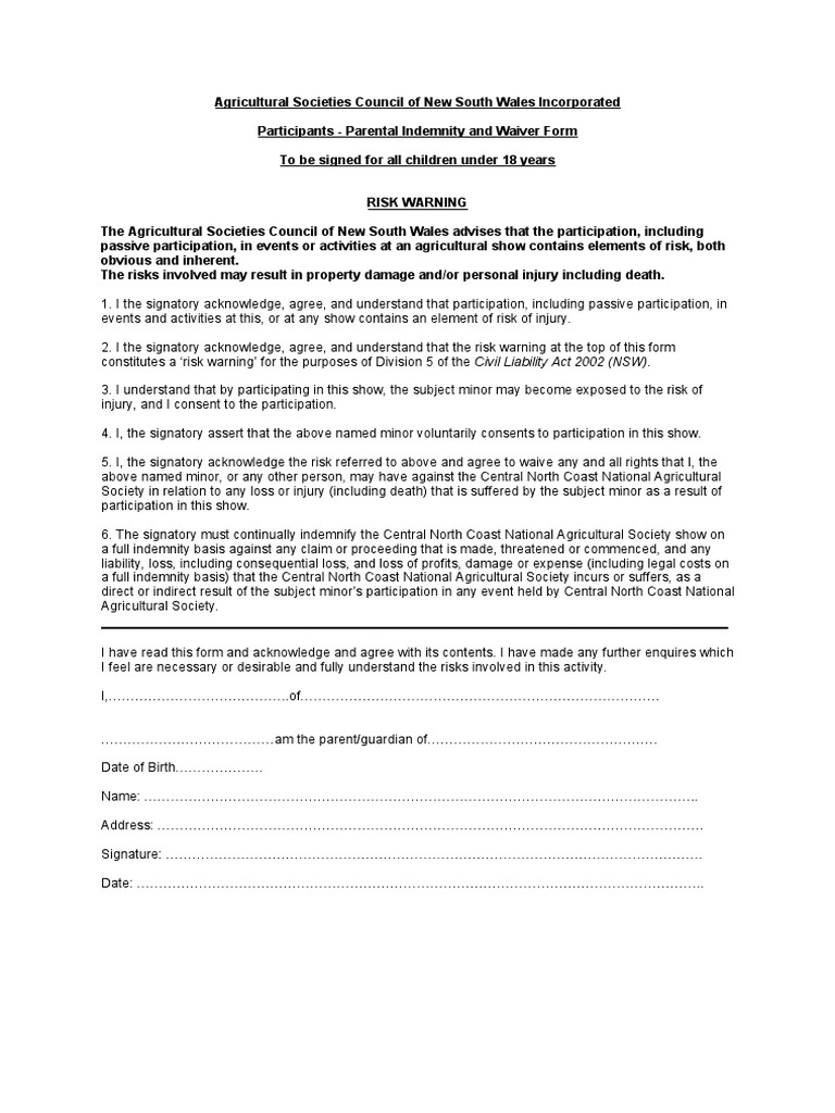 Kempsey - Waiver | PDF | Social Science | Law
