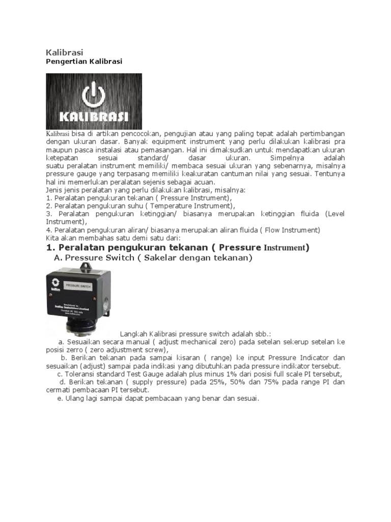 Panduan Kalibrasi Flow Meter Gas | PDF