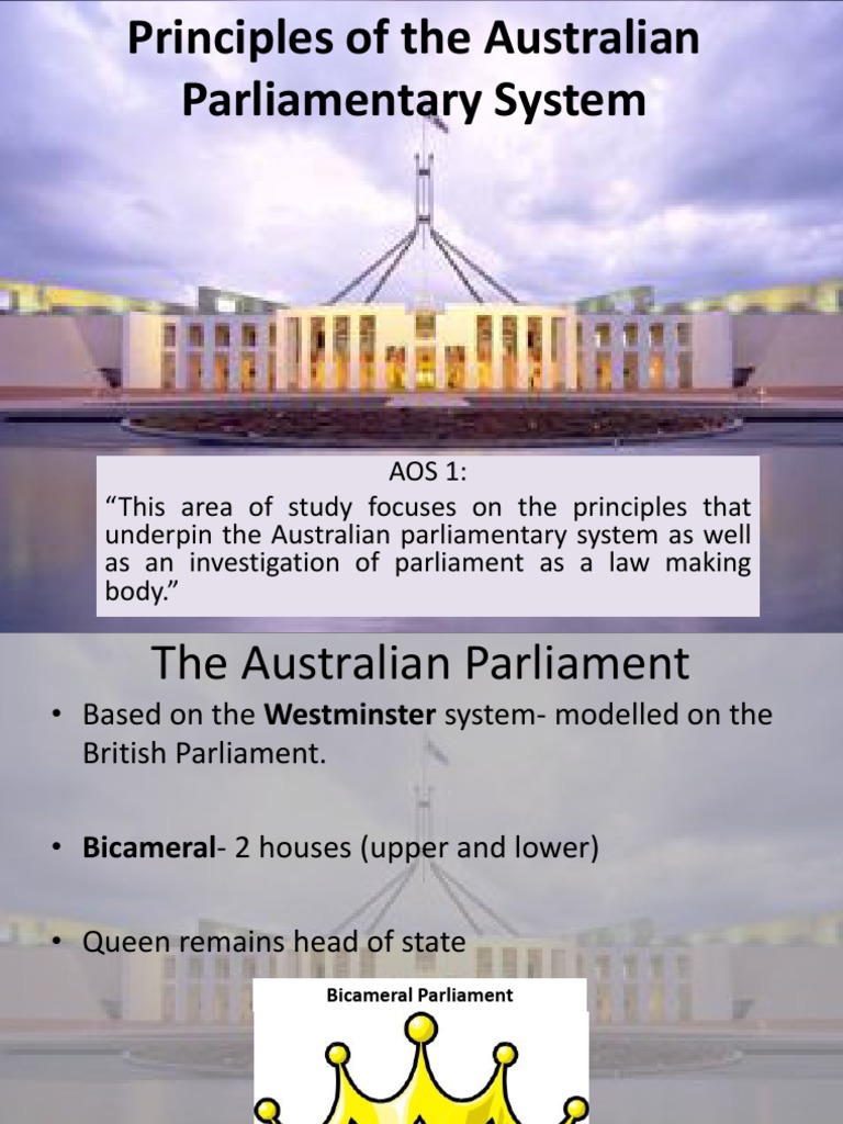 Principles of Australia's Parliamentary System | PDF | Separation Of ...