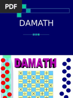 Rules Damath | PDF | Teaching Mathematics | Leisure