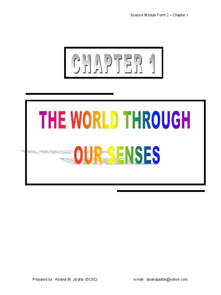 Module (Notes) Science Form 2 | PDF | Senses | Human Eye
