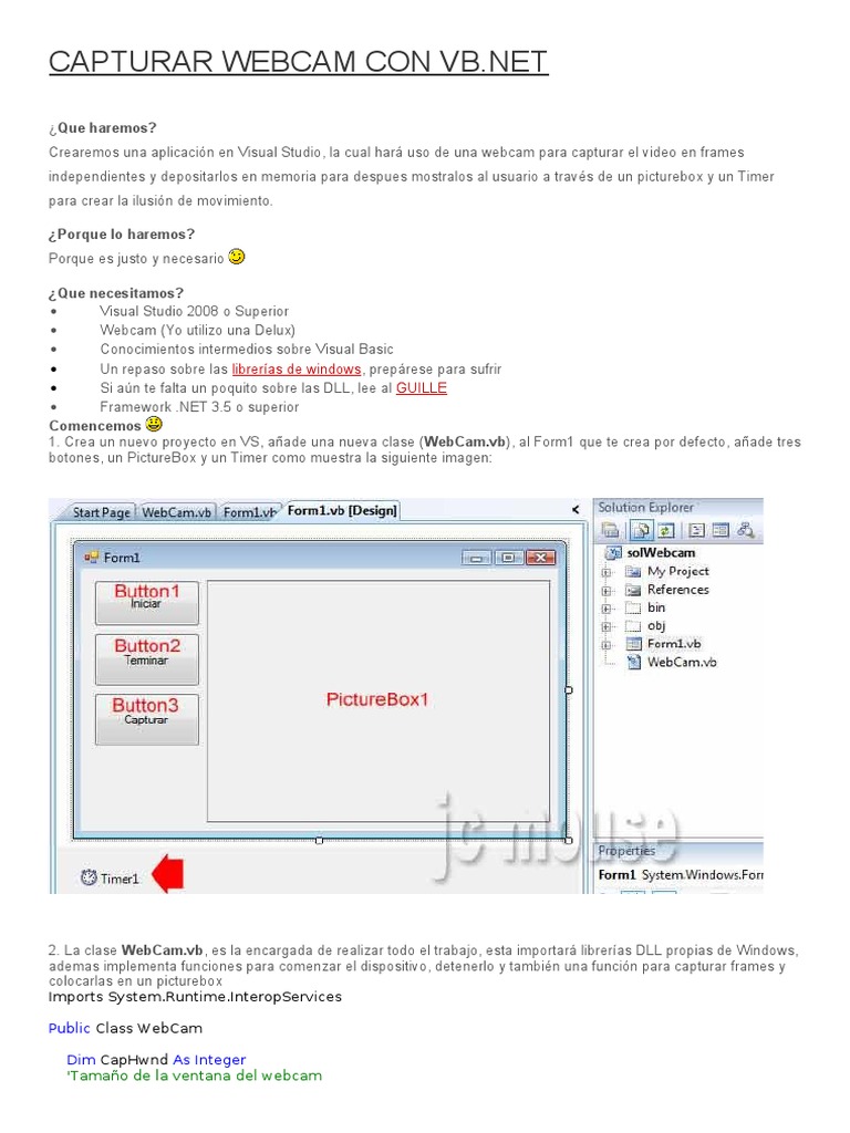 Capturar Webcam Con | PDF | Equipo de oficina | Ingeniería Informática