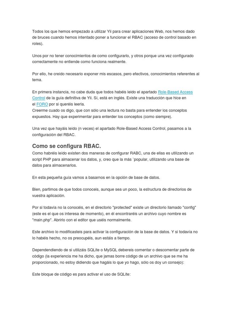 Cruge Yii | PDF | Herencia (Programación Orientada a Objetos) | Archivo ...