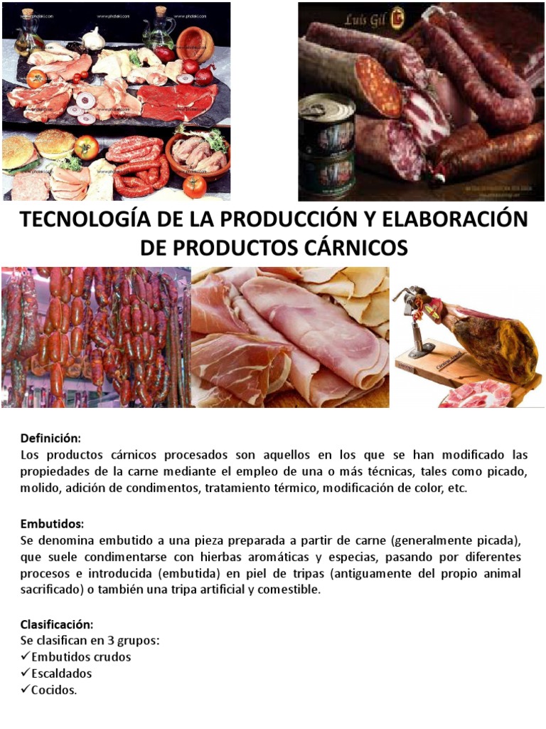 Curado de Los Productos Cárnicos | PDF | Curado (Conservación de ...