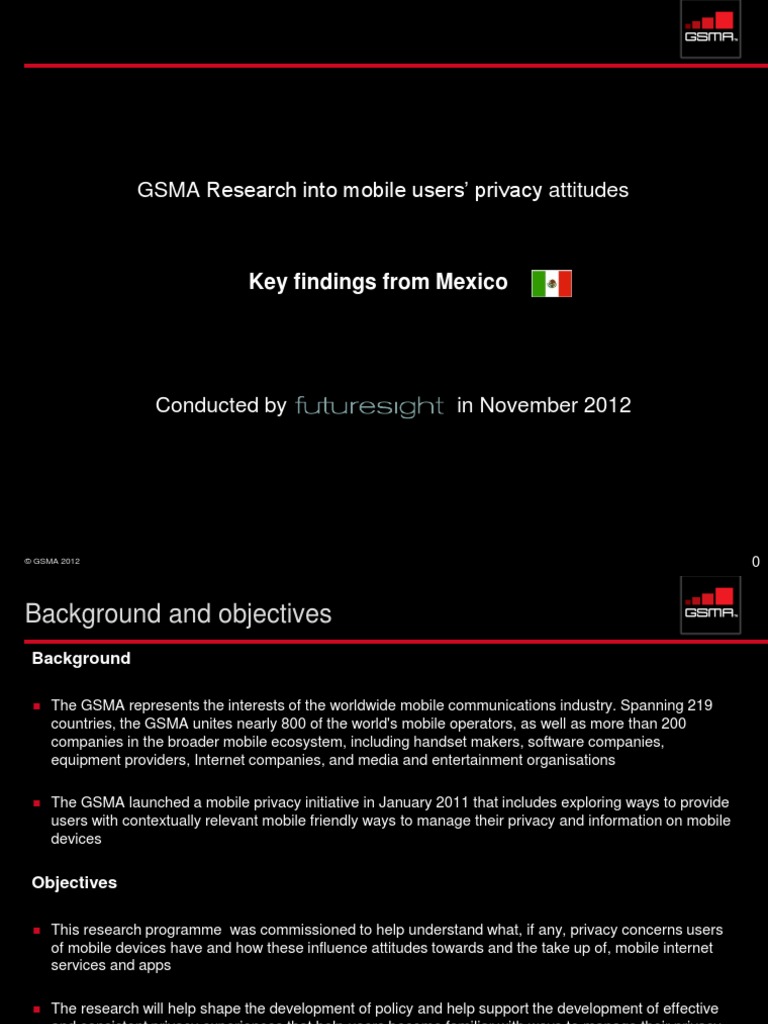 Mobile User Privacy Mexico | PDF | Mobile Device | Privacy